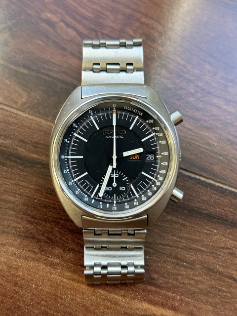 MONTRE CHRONOGRAPHE AUTOMATIQUE Homme Vintage Seiko 6139-7069 Mini ...
