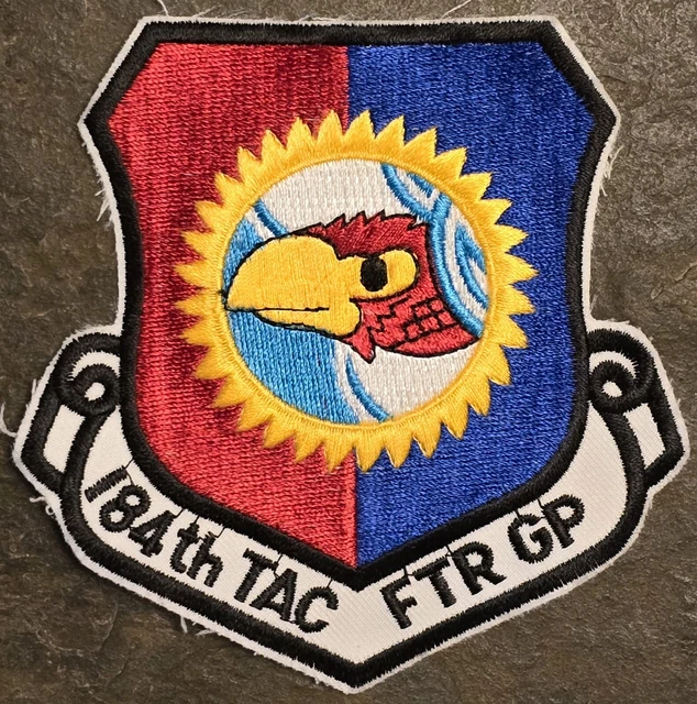 USAF 184TH TACTICAL FIGHTER GROUP SQUADRON PATCH McCONNELL AFB, KS ...