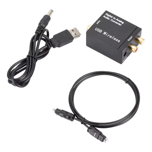 192KHZ AUDIO CONVERTER Adapter Bluetooth-compatible Optical Fiber ...