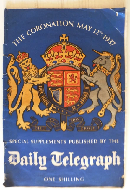 DAILY TELEGRAPH SUPPLEMENT 12th May 1937 King George VI Coronation EUR ...