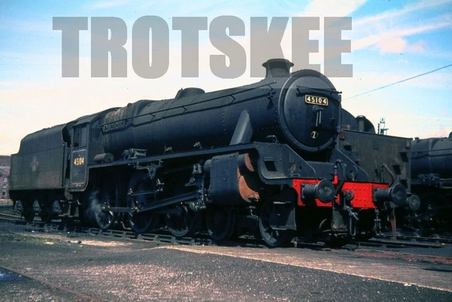 35MM SLIDE BR British Railways Steam Loco 45104 Class 5MT Bolton 1968 ...