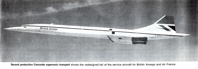 CONCORDE SST SUPERSONIC Transport Redesigned Tail British Airways Mag Excerpt £17.84 - PicClick UK