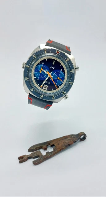 RARE CHRONOGRAPHE LOV Jrgk Cal 12 Watch Chronograph Like Heuer ...