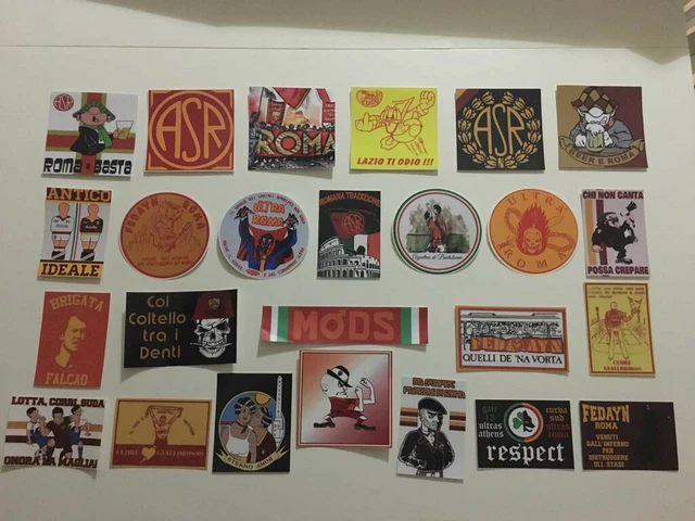 ROMA 25 ADESIVI Ultras Pegatinas Aufkleber Stickers Fedayn Cucs Brigata ...