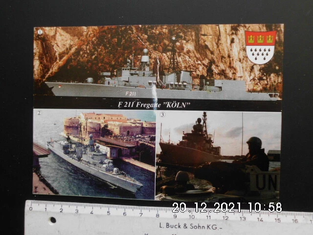 BUNDESMARINE - FREGATTE KÖLN - F211 - Farb. AK - 3 Bilder - Bedarf MSP ...