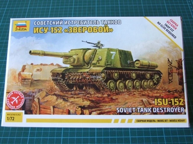 MILITÄR MODELLBAUSATZ 1:72 Zvezda ISU - 152 Schwerer Jagdpanzer, NEU ...