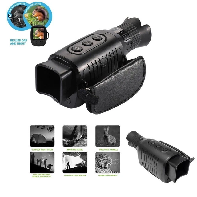 HD DIGITAL NIGHT Vision Monocular 5X Zoom 850nm Infrared Scope IR ...