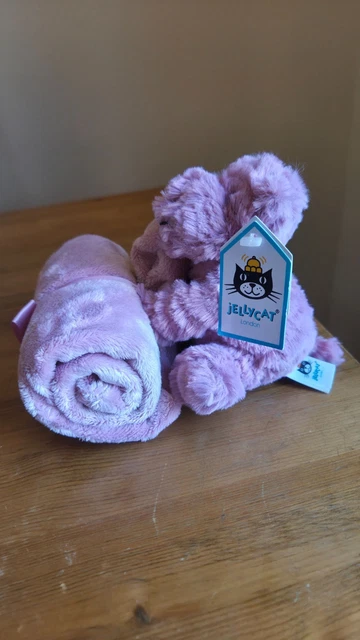 JELLYCAT FUDDLEWUDDLE HIPPO Soother Comforter Baby Blanket. BNWT ...