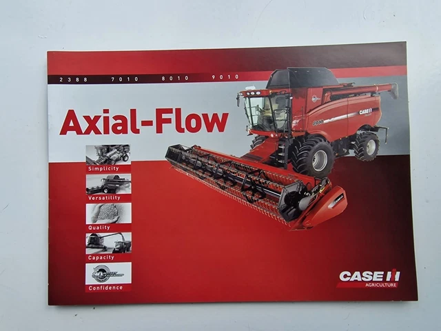 CASE/IH AXIAL FLOW Combine History & Testimonial Sales Brochure 2007 £4 ...
