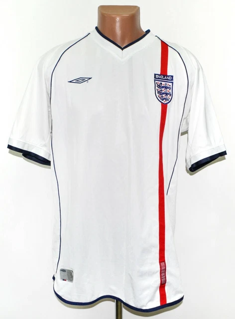 ENGLAND NATIONAL TEAM 2001/2002/2003 Home Football Shirt Umbro Size Xl ...