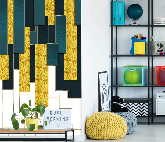 3D RECTANGULAR TILES ZHUA9 Wallpaper Wall Murals Removable Self-adhesive Vera 23 $39.99 ...