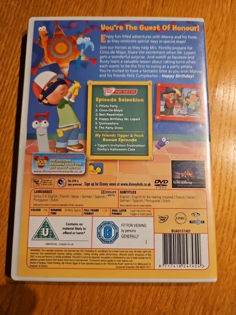 DISNEYS HANDY MANNY Happy Birthday Dvd Kids Disney $24.63 - PicClick AU