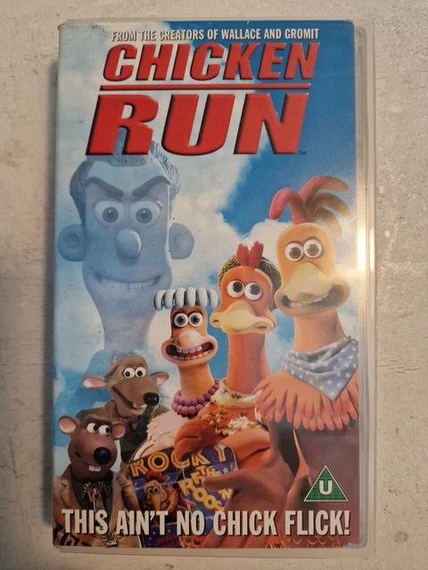 CHICKEN RUN DREAMWORKS Comedy Kids Movie VHS Video Tape PAL Cartoon £5. ...