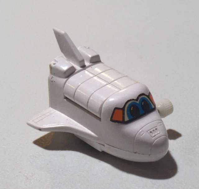 VINTAGE TOMY WIND Up Plastic Toy Space Shuttle w/ Astronaut Hatch Cute ...