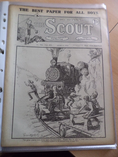 THE SCOUT OLD antique BOY SCOUTING MAGAZINE 1920S 4 june 1921 robert ...