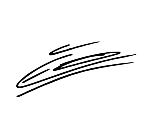 FORMULA 1 ESTEBAN Ocon Signature Decal Sticker Permanent Vinyl W 10cm x ...