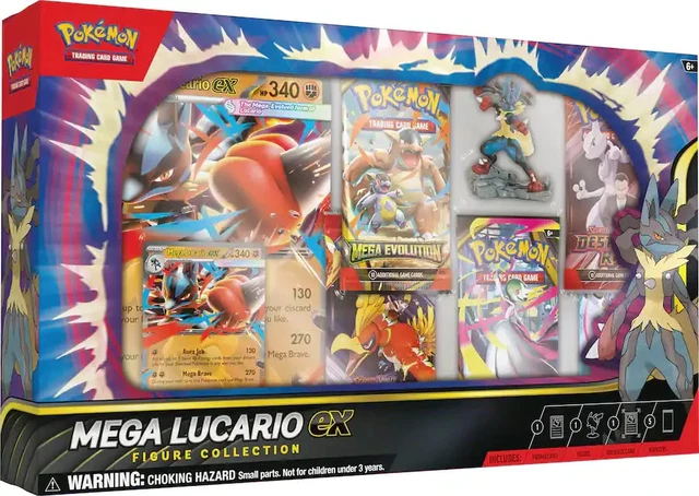 POKEMON TCG MEGA Lucario ex Premium Figure Collection Box LOT OF 5 $341 ...