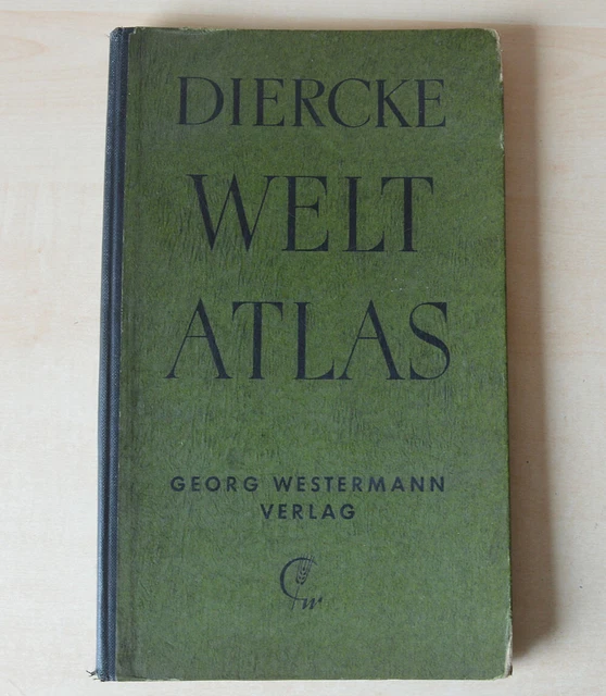 VINTAGE DIERCKE WELT ATLAS westermann Verlag 84. Aufl. ca. 50er Jahre ...