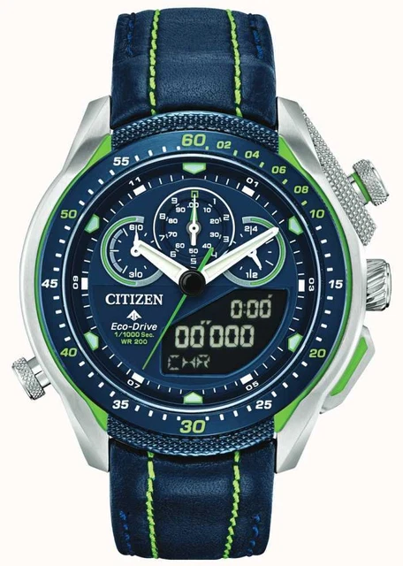 CITIZEN MEN'S PROMASTER SST World Time Chrono Analog Digital Watch ...