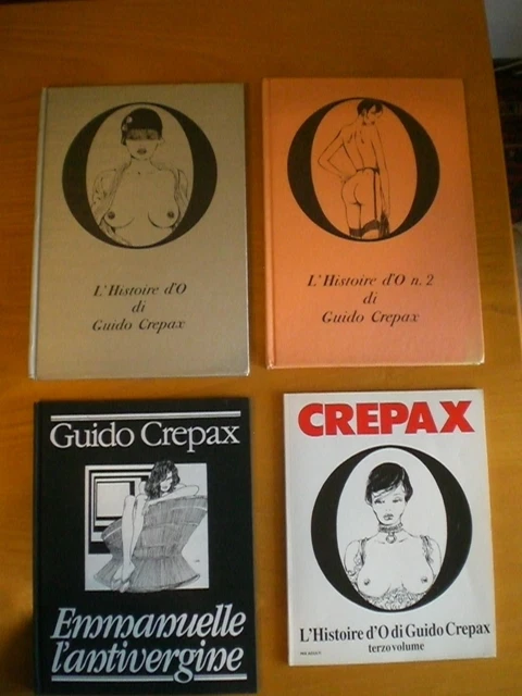 LOTTO 4 VOLUMI GUIDO CREPAX HISTORIE D'O e Vol. 2 e 3 e EMMANUELLE L ...