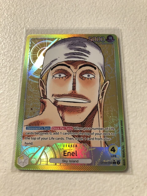 ENEL OP05-098 L Leader Alt Art One Piece Awakening Of The New Era ...