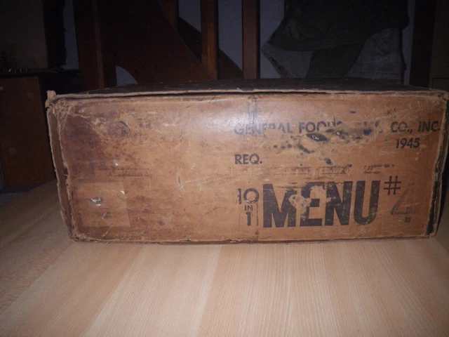 CARTON POUR 10 rations menu 4 US WW2 EUR 35,00 - PicClick FR