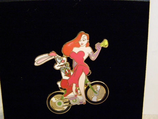 DISNEY - JESSICA & Roger Rabbit Riding a Bike Vacation Pin 2008- LE250 ...