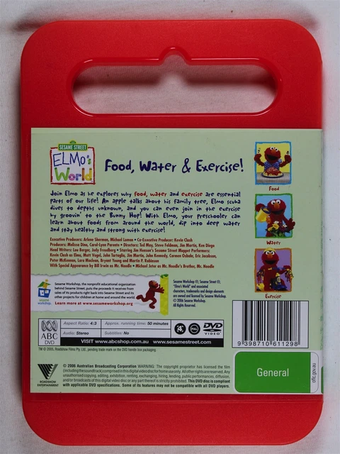 SESAME STREET - Elmo's World - Food, Water & Exercise (DVD, 2006) £10. ...