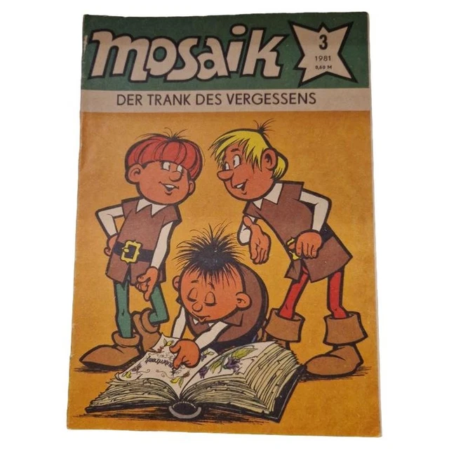 MOSAIK DER TRANK des Vergessens Comic 3 Taschenbuch Deutsch 1981 Retro ...