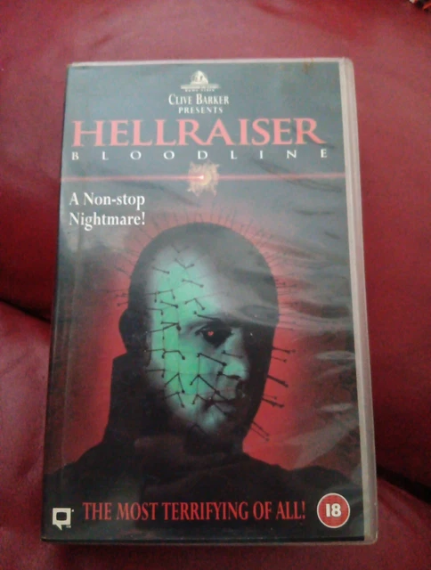HELLRAISER BLOODLINE VHS VIDEO Horror Movie Film EX RENTAL BIG BOX ...