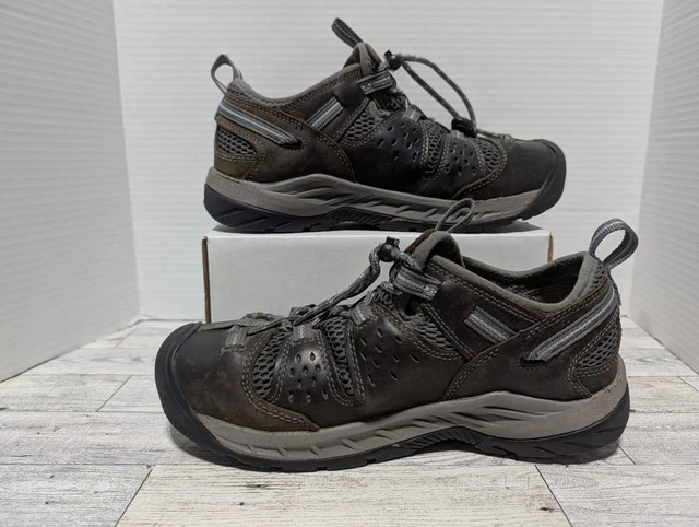 KEEN UTILITY REGEN Steel Toe Brown Work Hiking Shoes Mens 7.5 ASTM ...