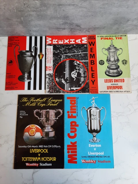 LIVERPOOL FOOTBALL CLUB LFC - Official Matchday Programmes x8 - Finals ...
