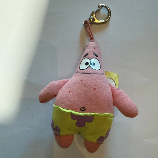 SPONGEBOB SQUAREPANTS PATRICK Starfish Small Plush Keyring Viacom 2003 ...