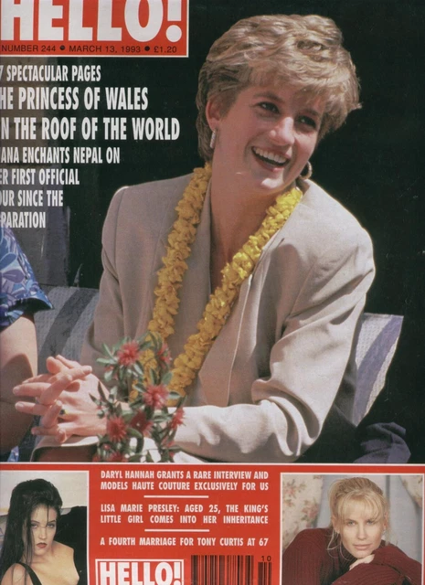 HELLO #244 DIANA Lisa Marie Presley Daryl Hannah Curtis Lollobrigida ...