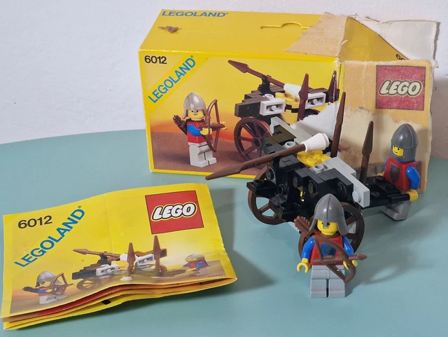 LEGO VINTAGE SET Legoland Castle 6012 Siege Cart, with box and ...