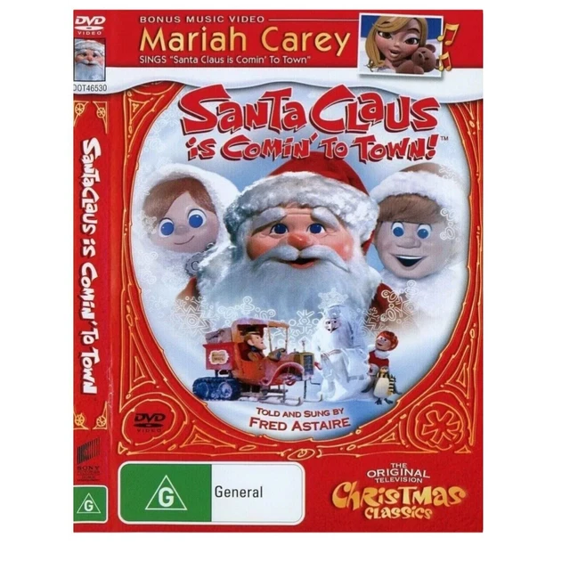 SANTA CLAUS IS Comin To Town! DVD (Region 4) Bonus Music Video Mariah ...