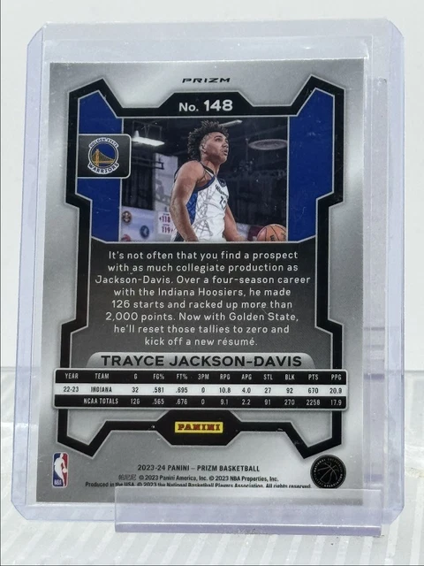 TRACE JACKSON-DAVIS 2023-24 Prizm Rookie Orange Glace Fissurée Rc Q1827 ...