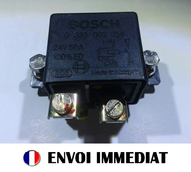 BOSCH RELAIS DE puissance batterie 24V / 50A - Réf : 0 332 002 256 EUR ...