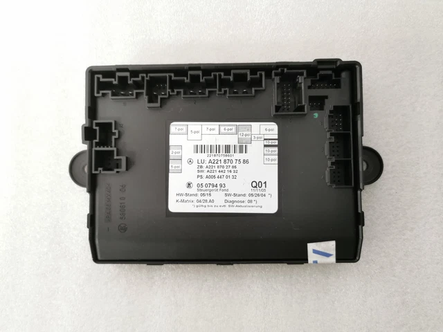 MERCEDES S-CLASS W221 door control unit control unit rear door module ...