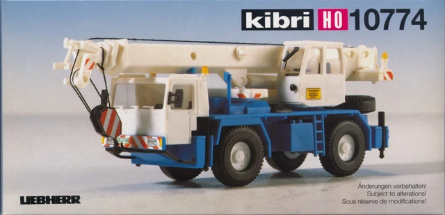 BAUSATZ KIBRI H0 10774 Liebherr Mobilkran LTM 1025 "Breuer", neuwertig ...