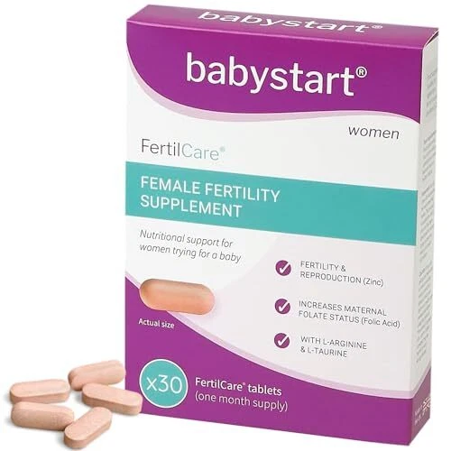 BABYSTART FERTILITY SUPPLEMENTS for Women FertilCare 30 Tablets, 1 ...