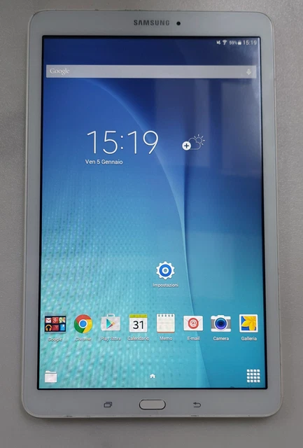 SAMSUNG GALAXY TAB E SM-T560 9.6" Wi-Fi Bianco EUR 20,00 - PicClick IT
