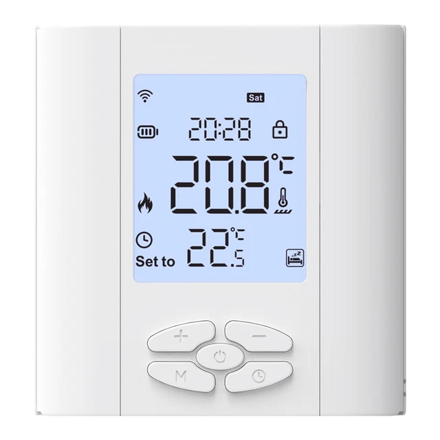 ACTIONNEUR DE VANNE thermostat intelligent hebdomadaire programmable pour chaudi EUR 53,84 ...