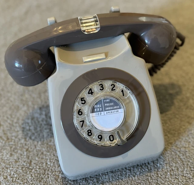 VINTAGE GPO 746 Rotary Dial Telephone - Neon Handset Indicator - Two ...