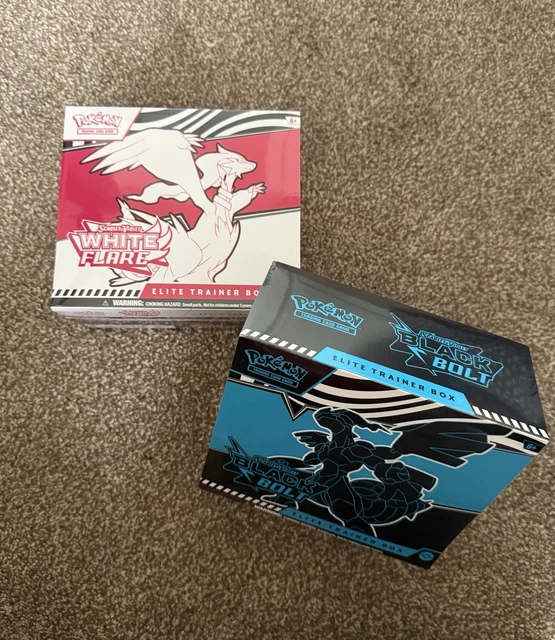 POKEMON BLACK BOLT & White Flare Elite Trainer Boxes ETB - SEALED $241. ...