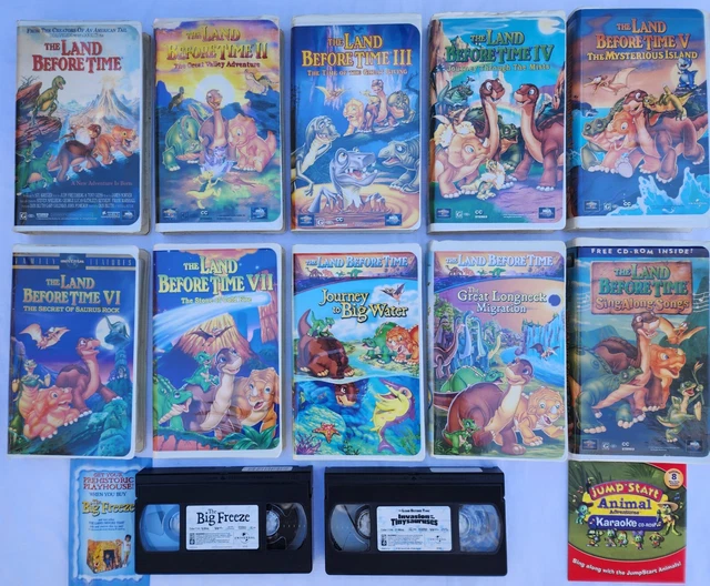 VINTAGE &THE LAND Before Time" VHS Video Tape Lot of 12 ALL Original ...