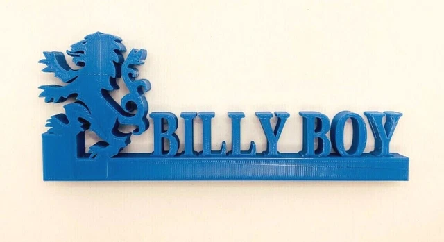 GLASGOW RANGERS FC Lion Logo Personalised Name Display Figure Sign ...