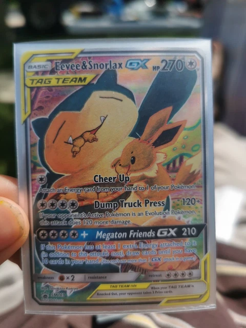 POKÉMON TCG EEVEE & Snorlax GX Team Up SM169 Holo Promo $11.70 ...