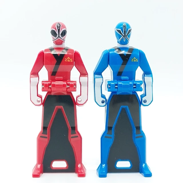 POWER RANGERS KAIZOKU Sentai Gokaiger Ranger Key Red & Blue Shinkenge ...