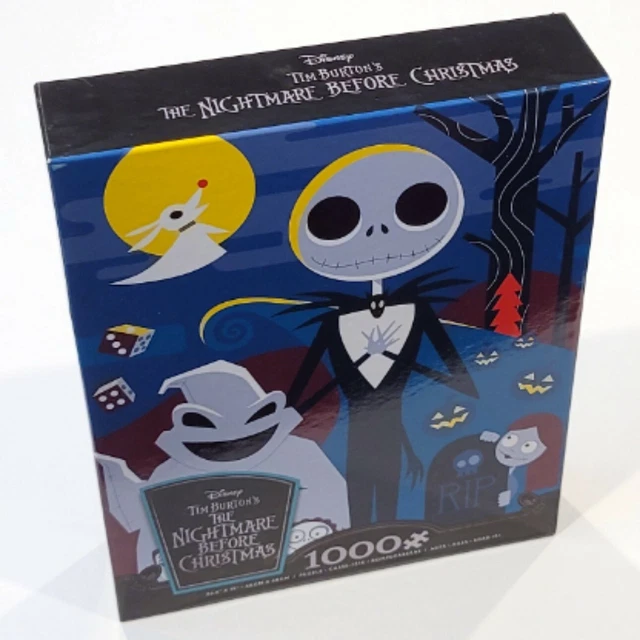 NEW DISNEYS TIM Burton The Nightmare Before Christmas 1000 Piece Puzzle ...